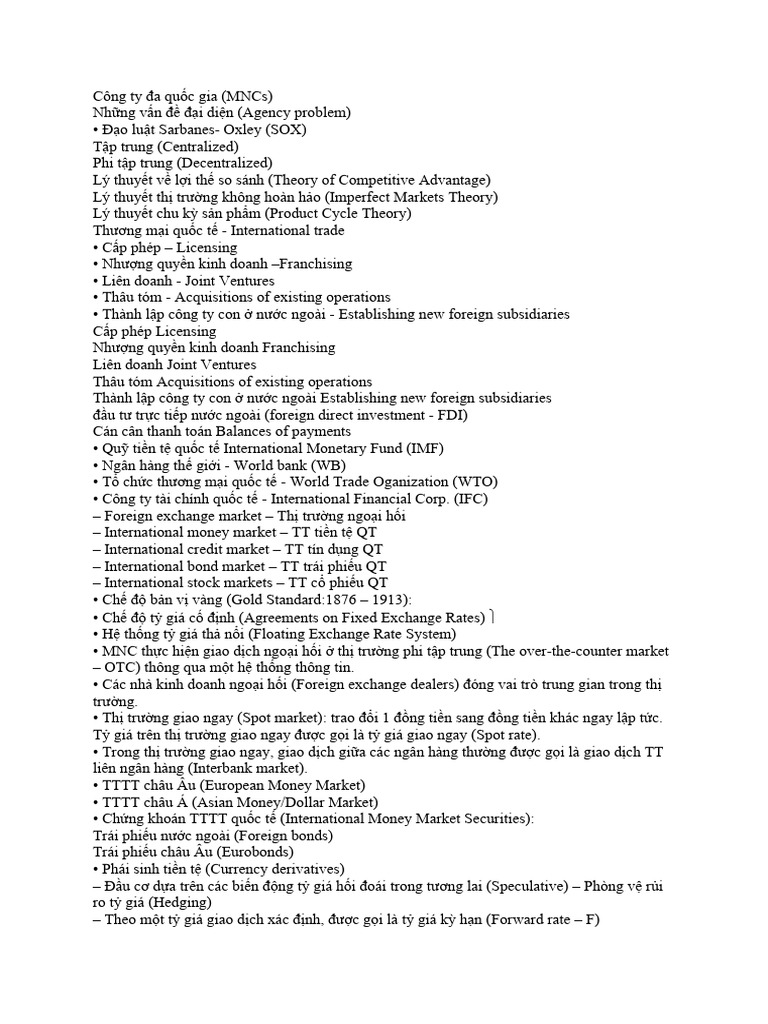 Tiếng Anh TCQT | PDF