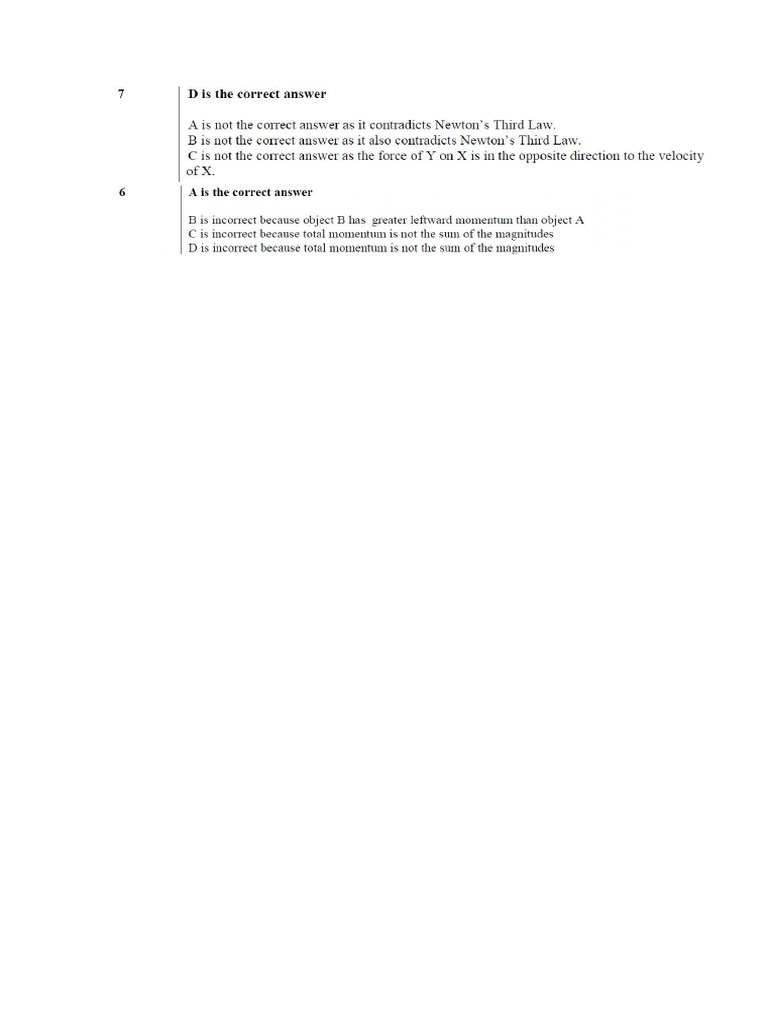 Momentum Solutions | PDF | Momentum | Force