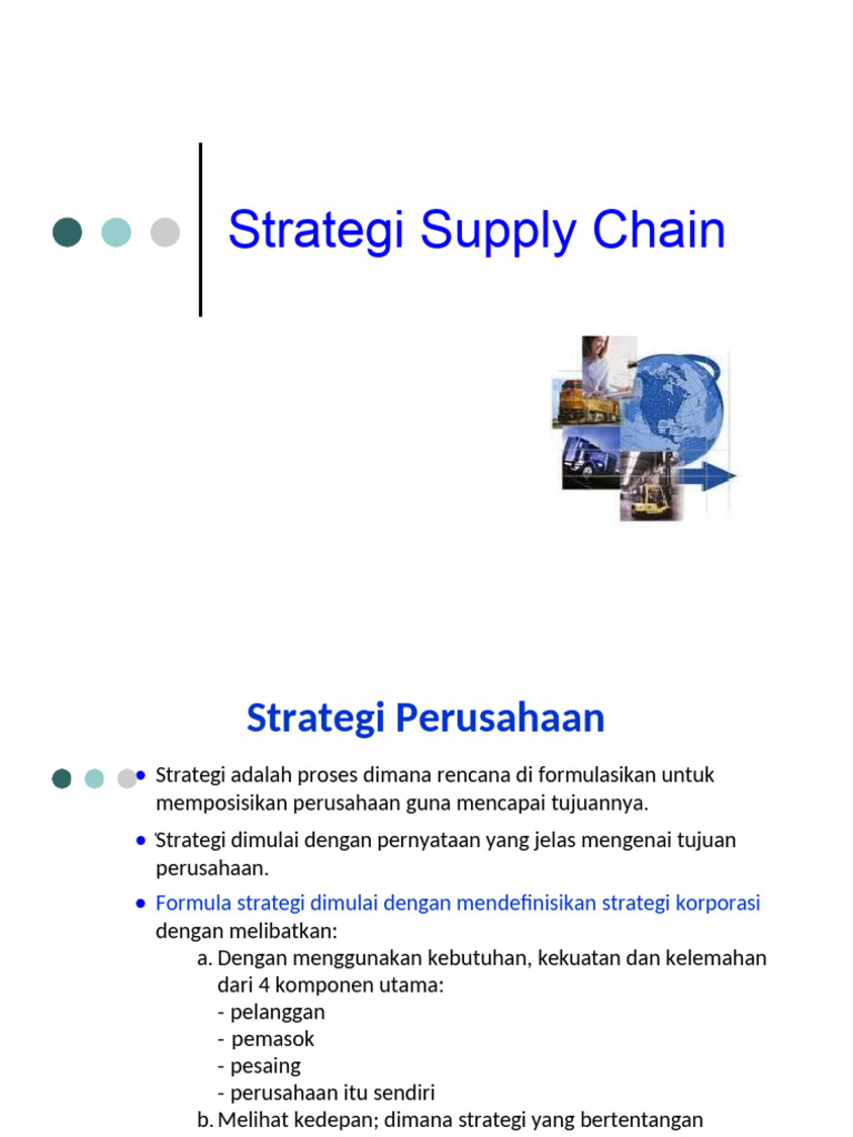 4 Minggu - 2 - Strategi-SCM-1 | PDF