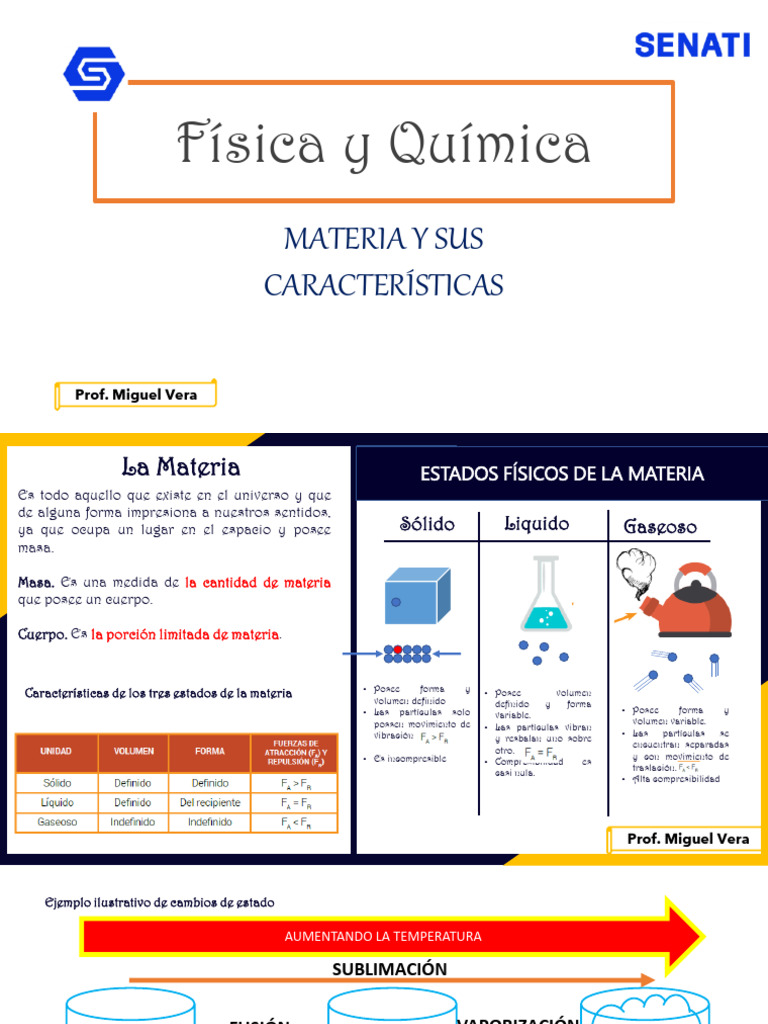 Senati - Física-Materia y Sus Características | Descargar gratis PDF ...