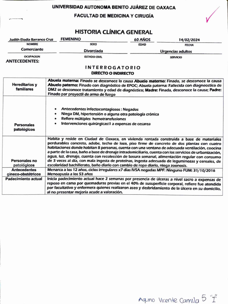 HISTORIA CLÍNICA | PDF | Enfermedades y trastornos | Medicina CLINICA