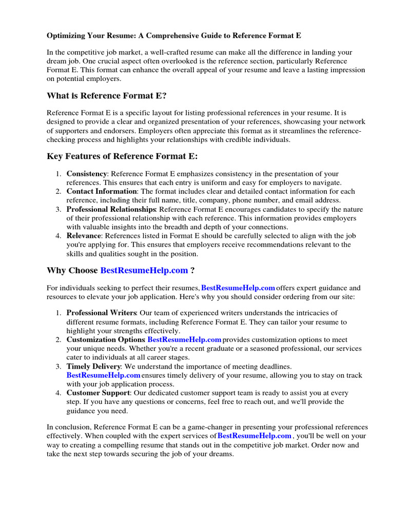Reference Format Engineering | PDF | Résumé | Citation