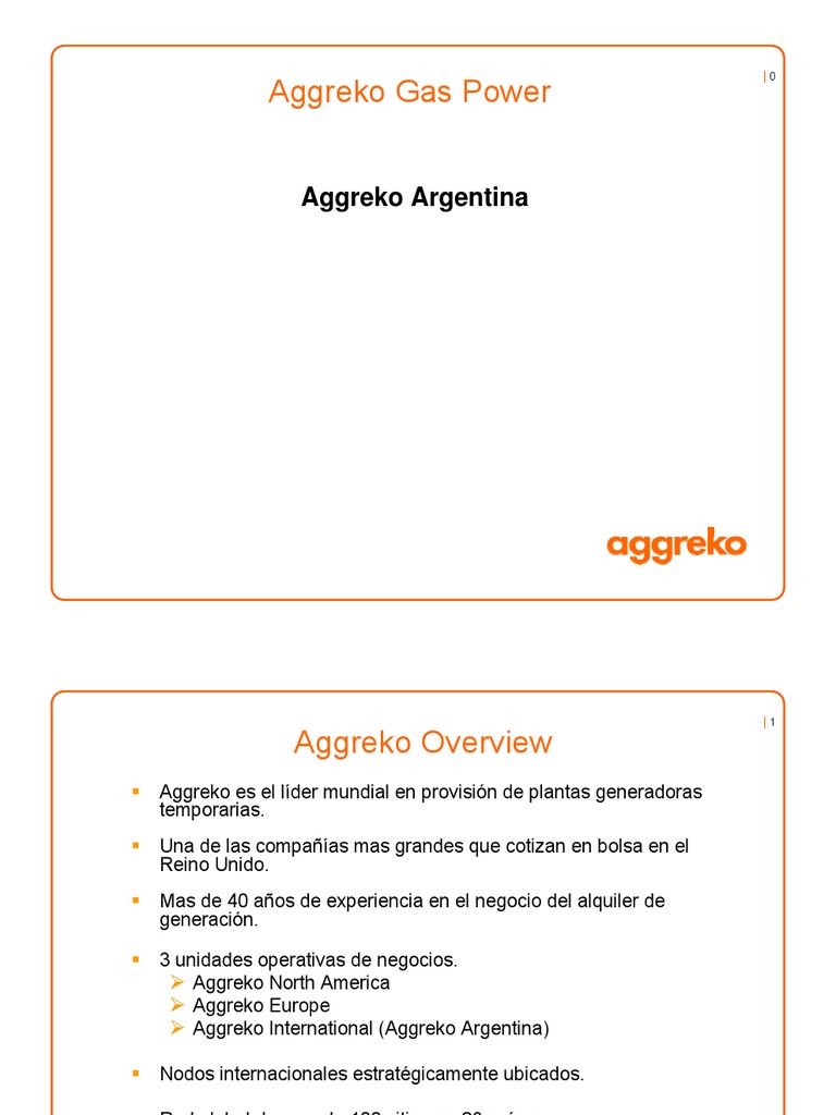 Soluciones de Energía Gas Aggreko | PDF | Gas natural | Scada