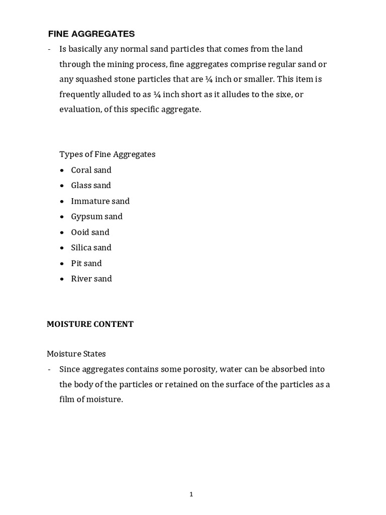 Moisture Content Testing for Fine Aggregates | PDF | Porosity | Sand