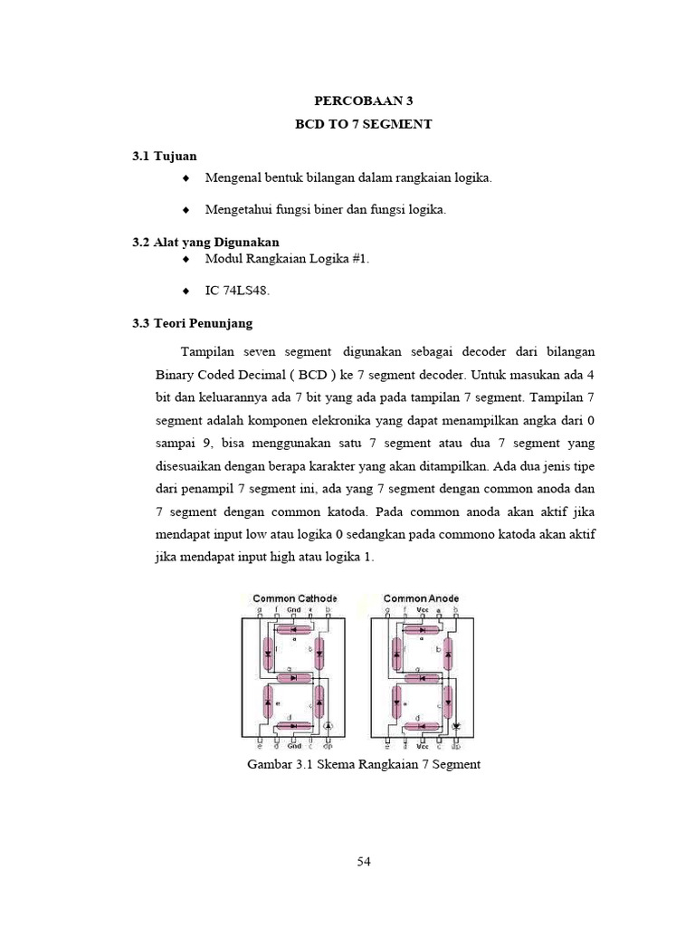 Rangkaian 7 Segment | PDF