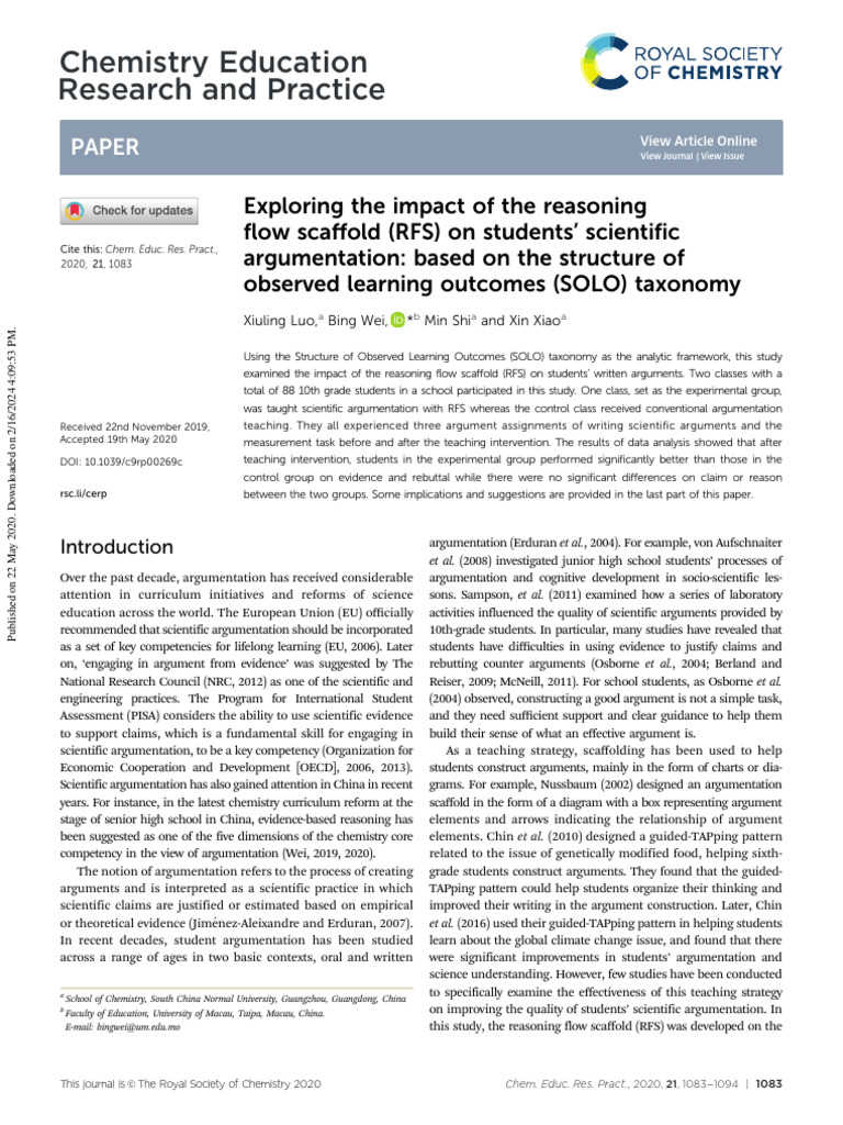 Solo Framework - 1 | PDF | Argumentation Theory | Learning