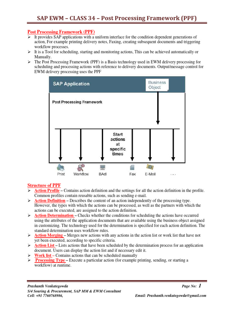 EWM CLASS 34 - Post Processing Framework (PPF) | PDF | Image Editing ...