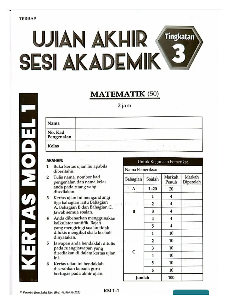 Math Tingkatan 3 Pdf