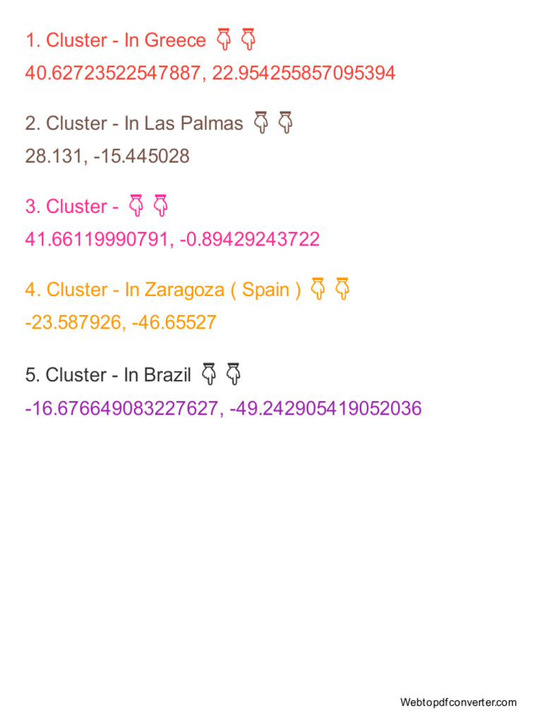 Pokestop Clusters | PDF