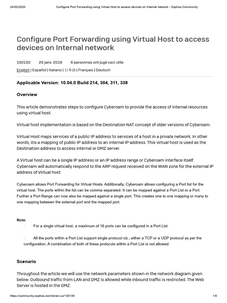 IT Admins: Port Forwarding Guide | PDF | Ip Address | Port (Computer Networking)