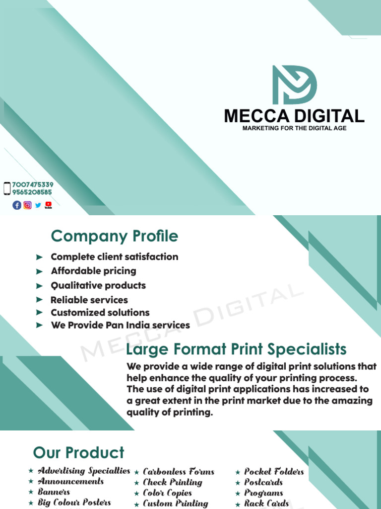 Mecca Digital Portfolio | PDF | Advertising | Envelope