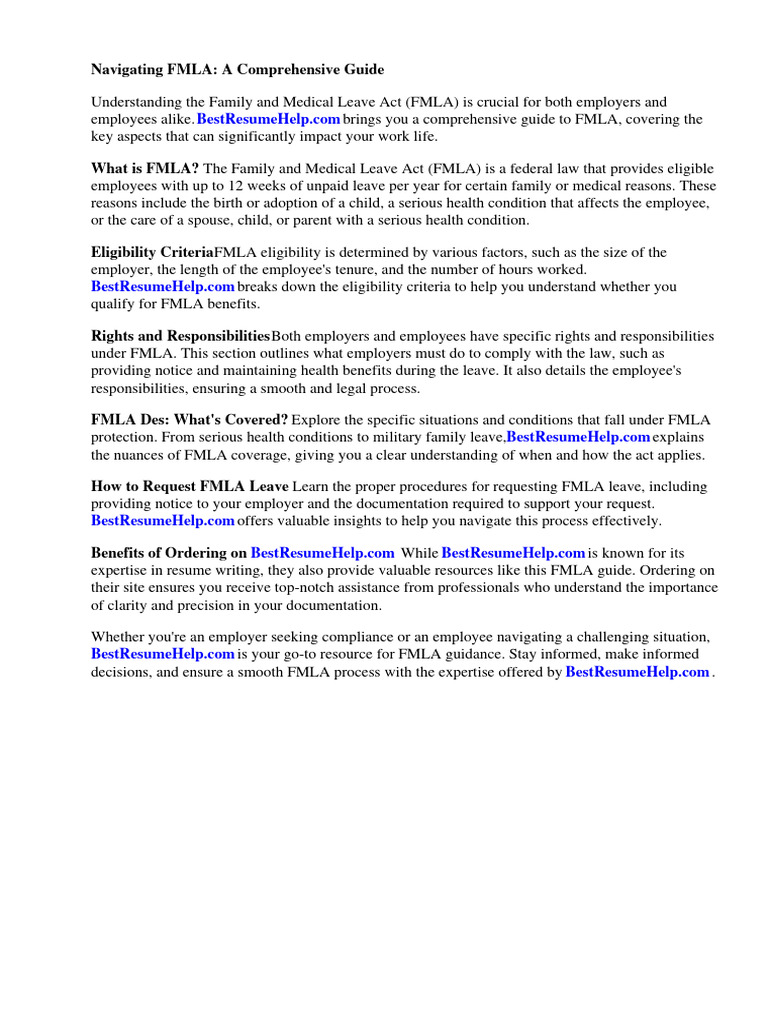 Fmla Designation Notice Cover Letter | PDF | Family And Medical Leave Act Of 1993 | Employment