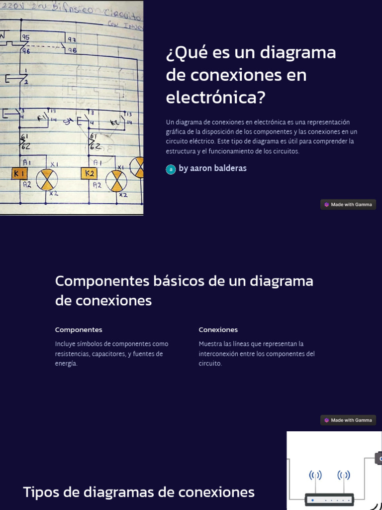 Diagrama de Conexiones | PDF | Red eléctrica | Electrónica