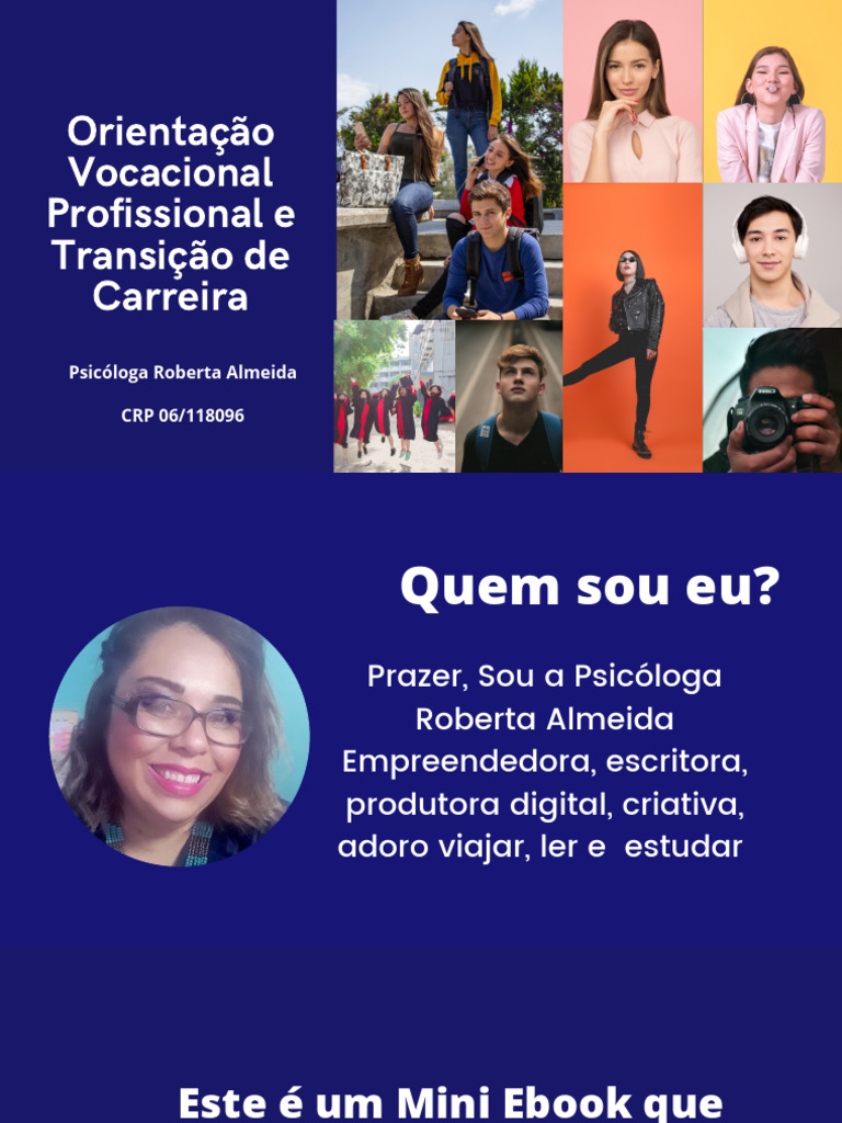 Orientação Vocacional Profissional Etransição de Carreira | PDF ...