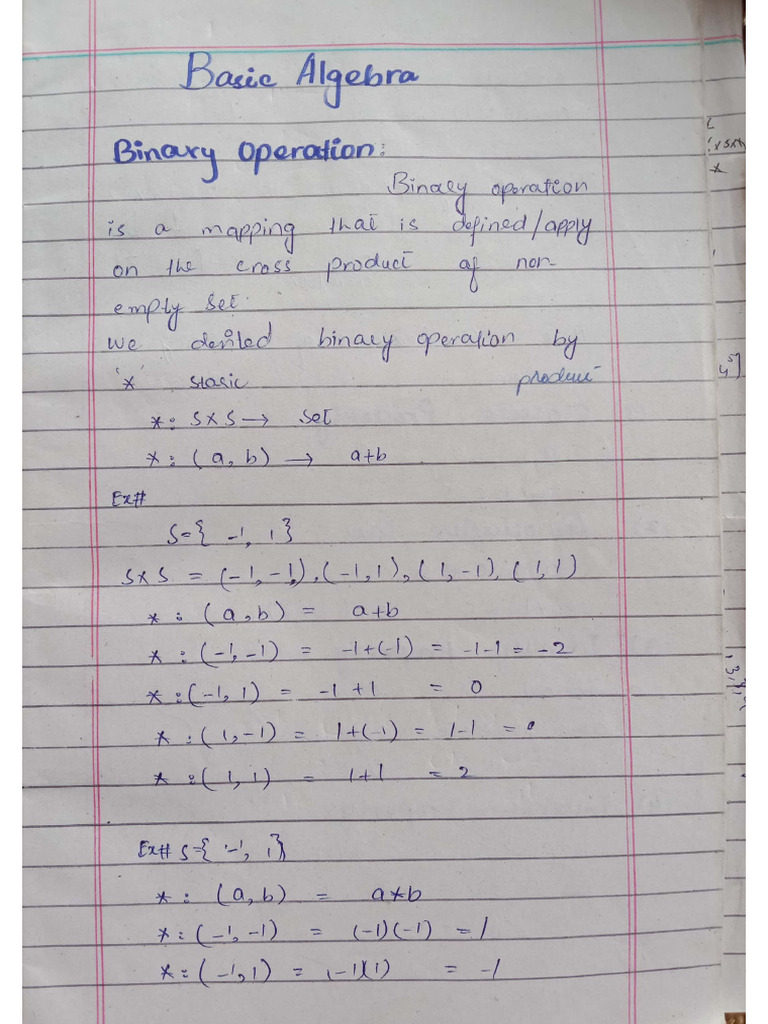 Basic Algebra 4th Semester | PDF