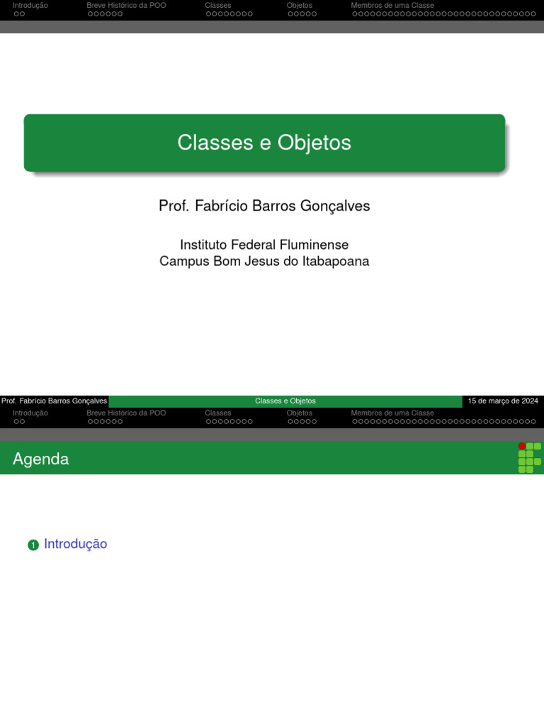 Classes E Objetos Download Grátis Pdf Classe Programação De Computadores Programação