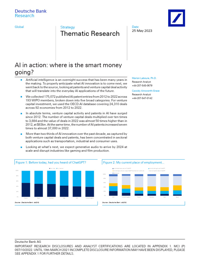 AI in Action Where is the Smart Money Going? | PDF | Artificial Intelligence | Intelligence (AI ...