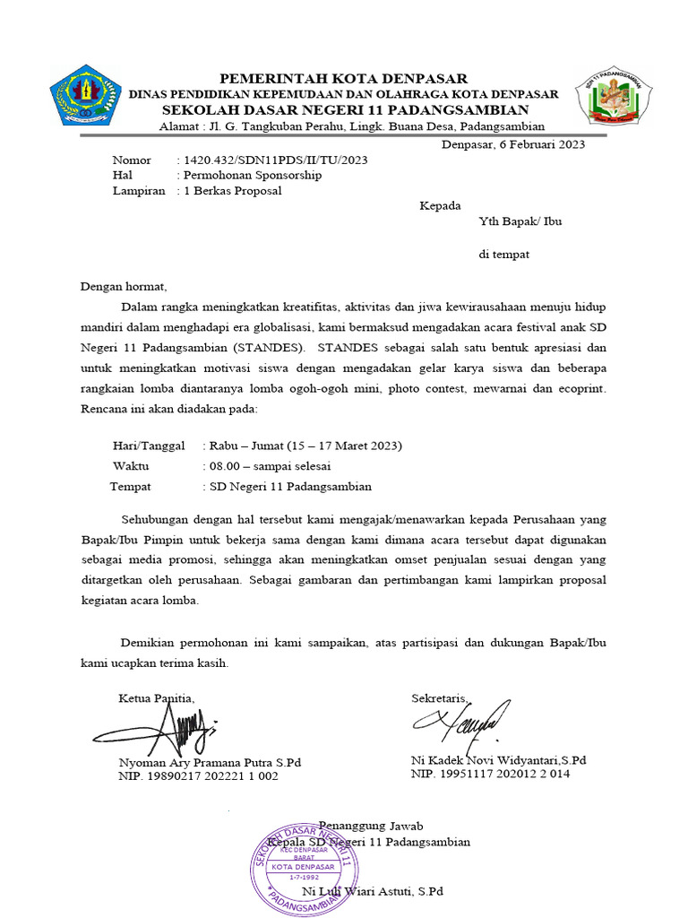 Proposal STANDES OK | PDF | Karier & Perkembangan | Ilmu Sosial
