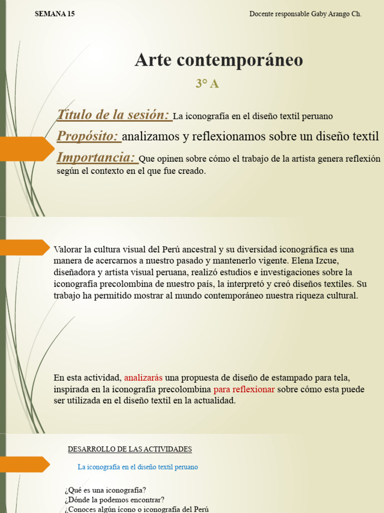 Arte Contemporáneo S.15 | PDF | Perú | Diseño