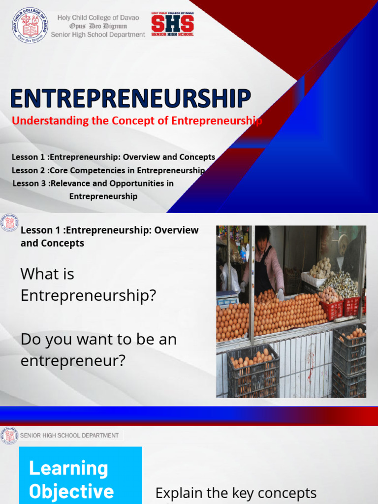 ENTREP G11 - Week1 - Understanding The Concept of Entrepreneurship | PDF | Entrepreneurship ...
