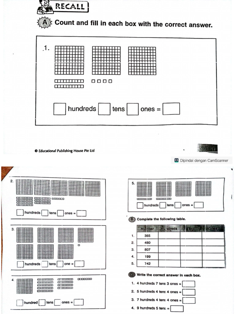 Math 2 - Numbers To 1000 SBS | PDF