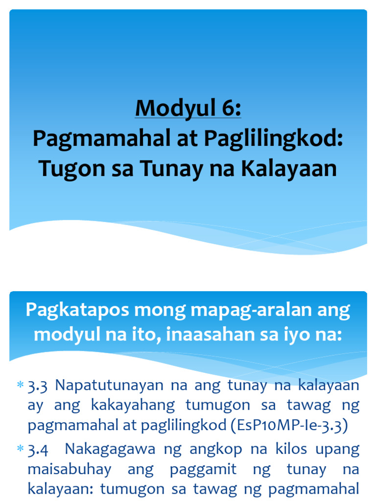 ESP-10-QUARTER-1-MODULE-6_010658 | PDF