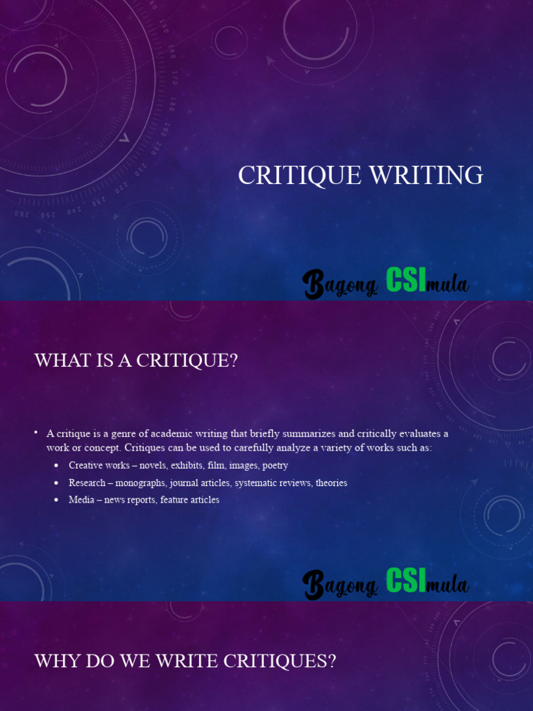 Pt. 1 SY 20-21 Literature Lesson 1 - Critique and Critical Approaches | PDF