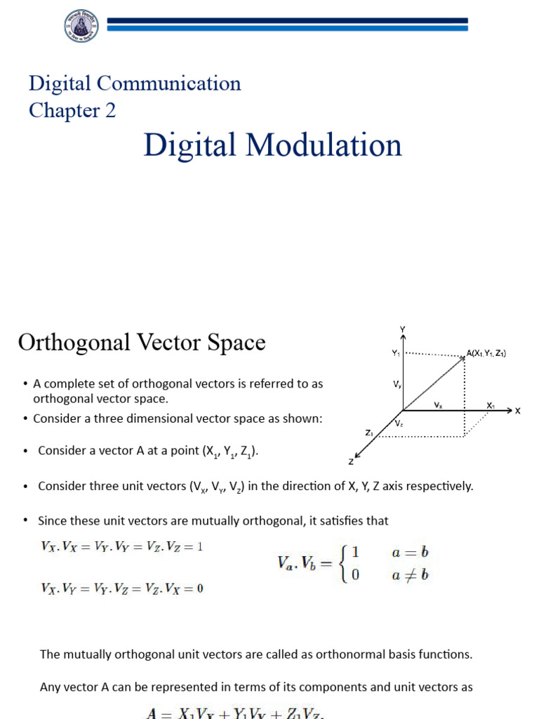 Digital Communication Chapter 2 | PDF | Telecommunications Engineering | Signal Processing