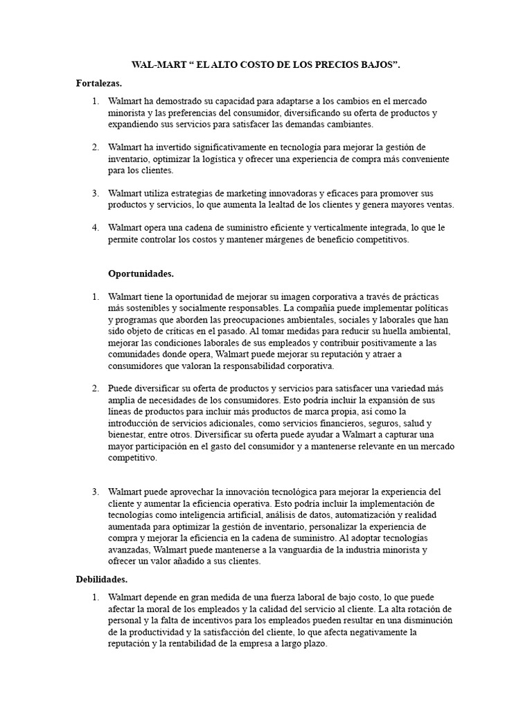 WALMART | PDF | Walmart | Business