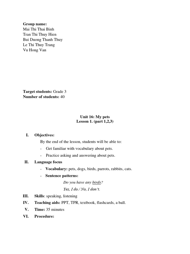 English3 - Unit 16 - Lesson 1 | PDF | Vocabulary | Linguistics