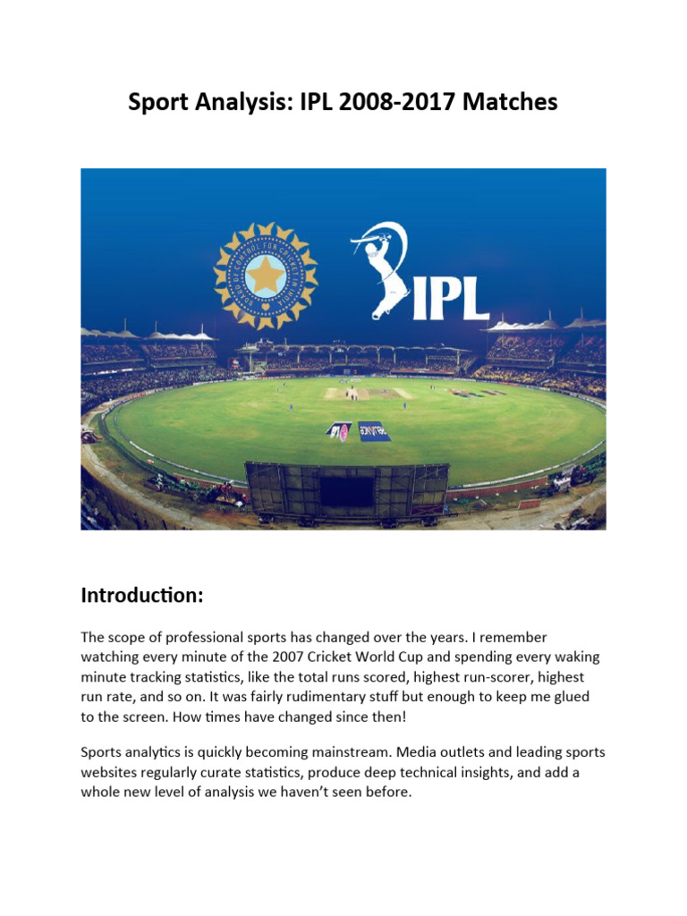 Sport Analysis | PDF | Analytics | Statistics