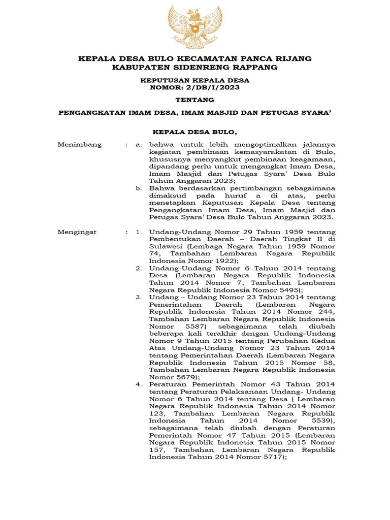 SK Imam Desa Dan Petugas Syara bsbrx2 2 SK Imam Desa Dan Petugas Syara 2023 PDF | PDF