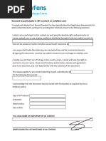Solo Performer Consent Form for Clips4Sale | PDF