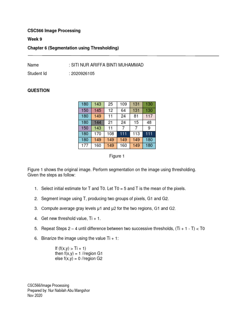 Image Segmentation via Thresholding | PDF | Image Segmentation | Film ...