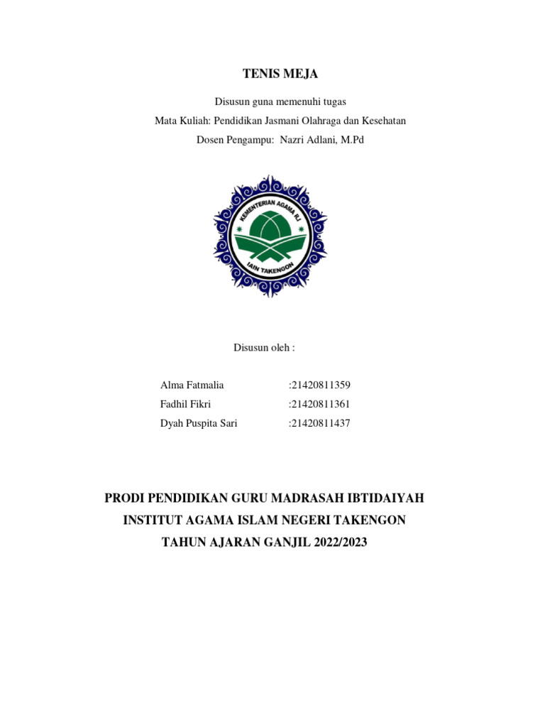 Tenis Meja | PDF