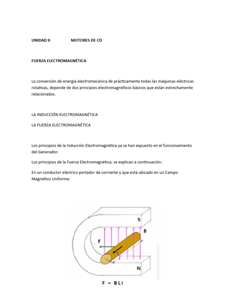 Unidad Ii Motores de CD Sesión 7 1 - 2021 | PDF | Campo magnético ...