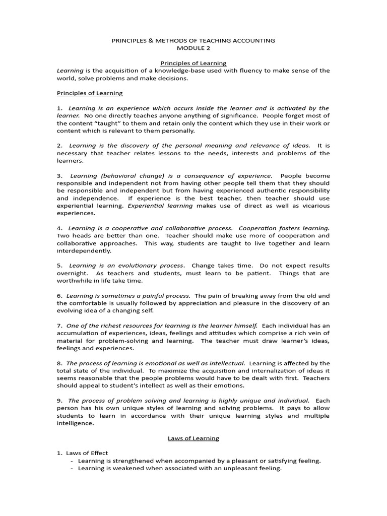 PrE2-Module-2 | PDF | Learning | Experience