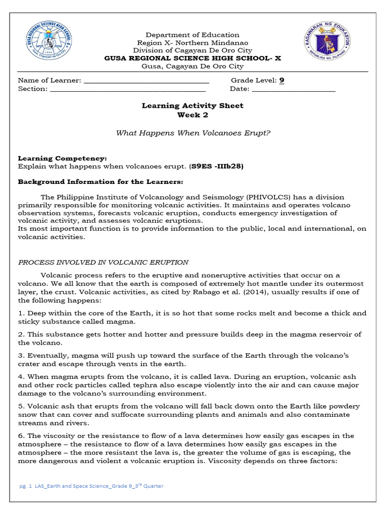 LEARNING-ACTIVITY-SHEET_SCIENCE-9_WEEK-2.1-FOR-POSTING-IN-GC | PDF ...