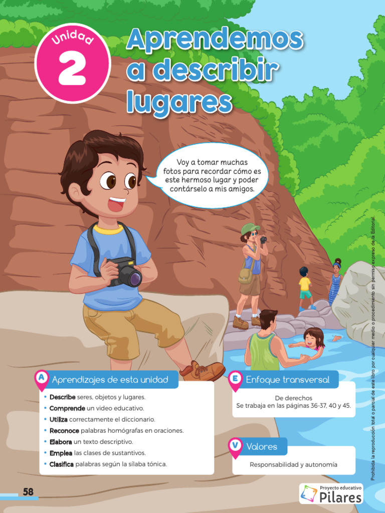 Comunicación - 4to Grado - Unidad 2 (SR) | PDF