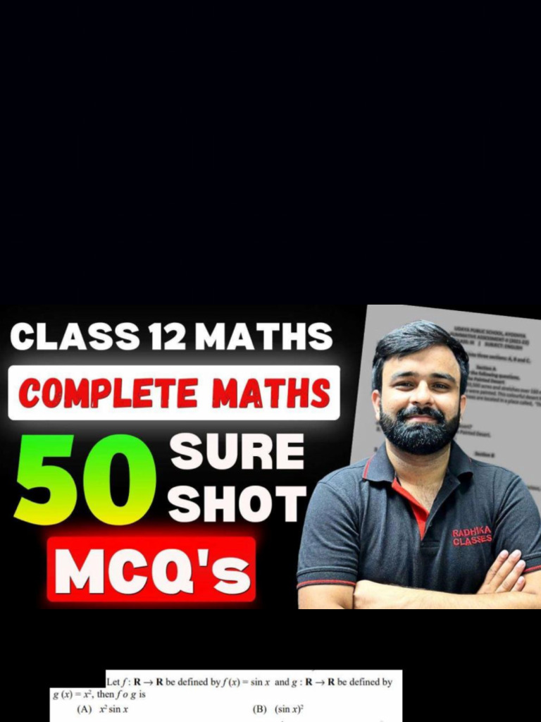 Maths Mcqs | PDF