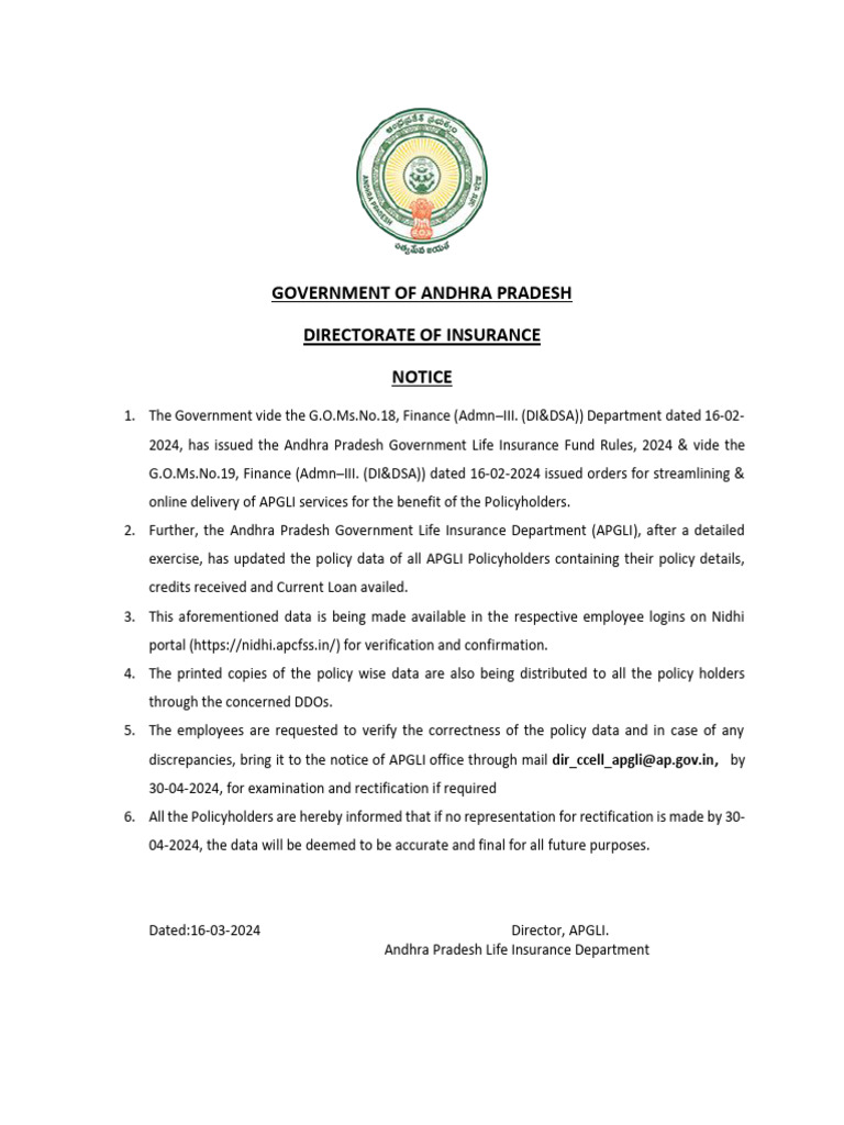 APGLI | PDF | Business | Finance & Money Management