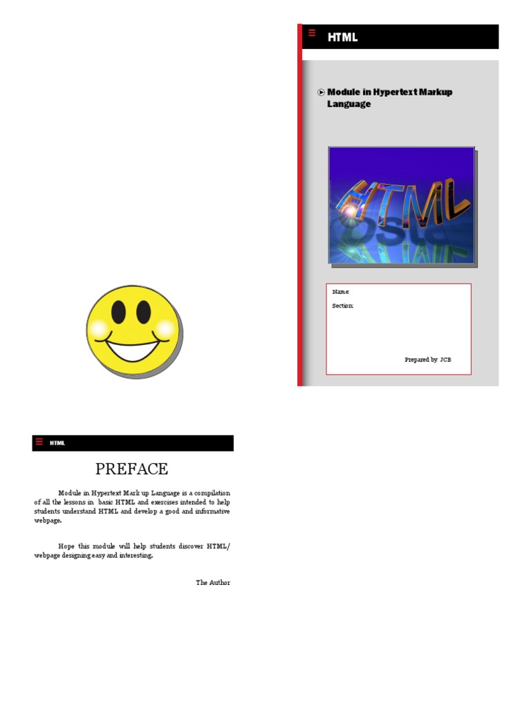 HTML Module | PDF | Html Element | Hyperlink