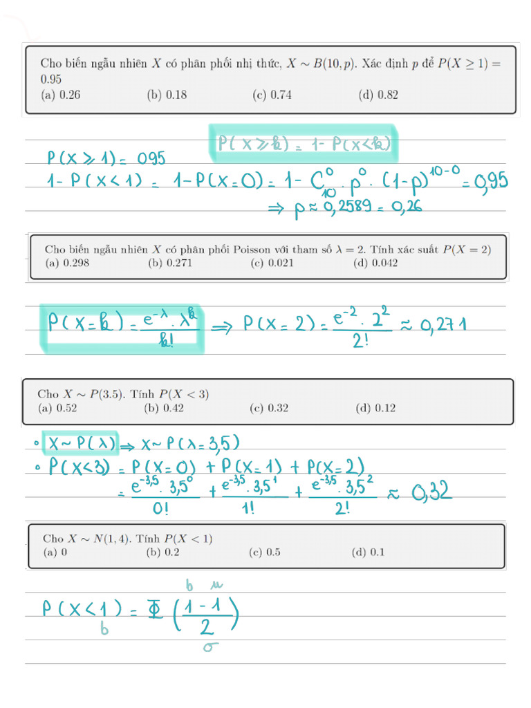 BT Chương 3 XSTK | PDF