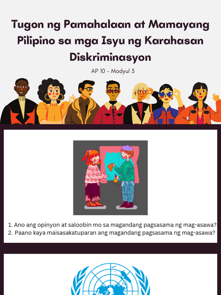 Tugon NG Pamahalaan at Mamayang Pilipino Sa Mga | PDF