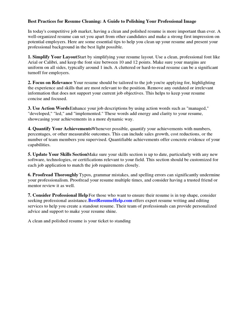 Cleaning Job Cover Letter Sample | PDF | Résumé | Recruitment