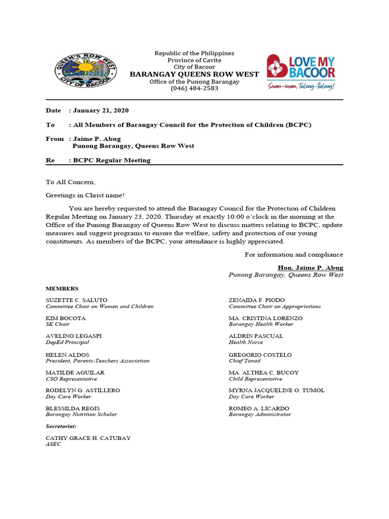 BCPC Format 2020 | PDF | Child Protection | Child Abuse
