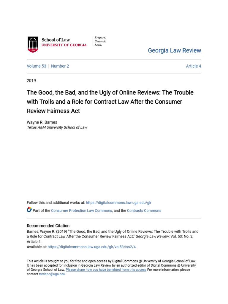 The Good The Bad and The Ugly of Online Reviews - The Trouble Wi | PDF | Online Shopping | E ...