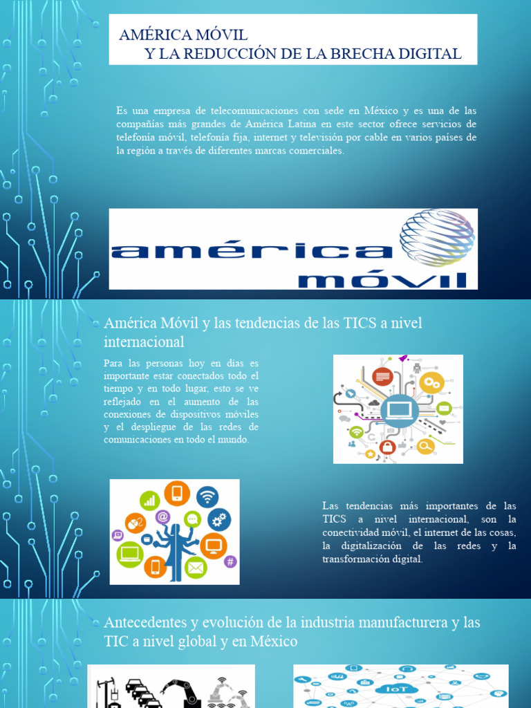 AAV SEM 2 LAGM américa móvil y la brecha digital | PDF | Tecnología de información y ...