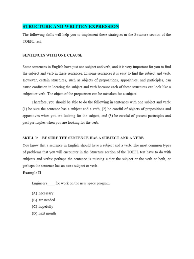 MATERI; SWE | PDF | Subject (Grammar) | Verb