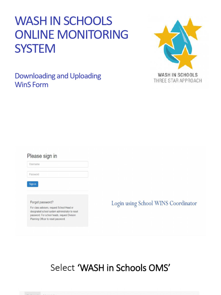 Downloading and Uploading WINS Form | PDF